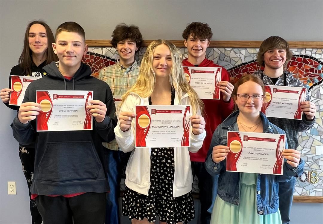 Potter-Dix School Board recognizes students of the month - PANHANDLE ...