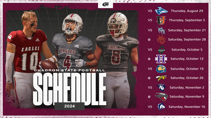 Chadron State announces 2024 spring game and fall football schedule ...