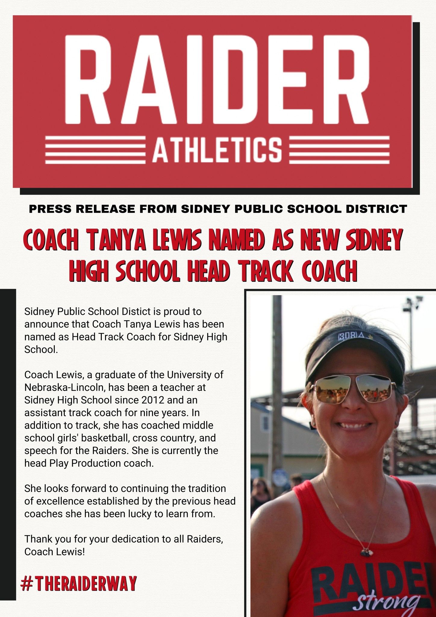Tanya Lewis named head track and field coach at Sidney High School ...