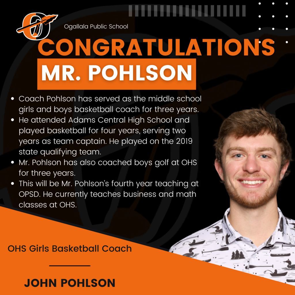 Pohlson named head girls basketball coach at Ogallala - PANHANDLE ...