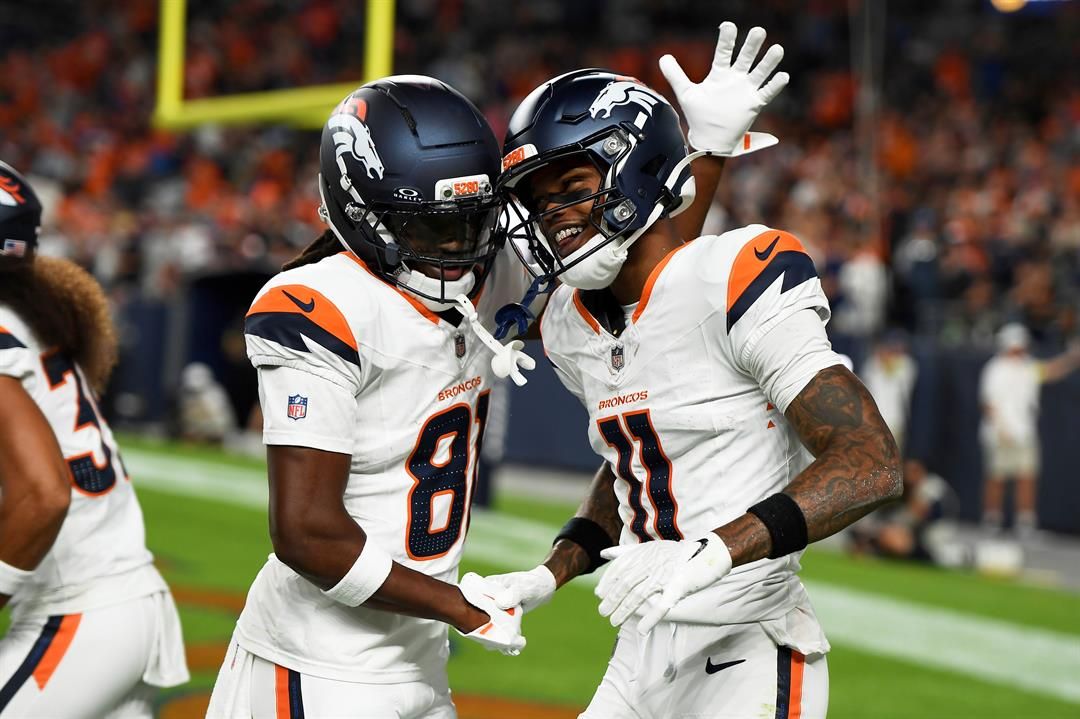 Jarrett Stidham hits Troy Franklin for pair of touchdowns as Broncos ...