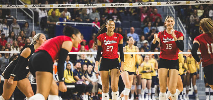 Huskers finish perfect weekend in Michigan - PANHANDLE - NEWS CHANNEL ...